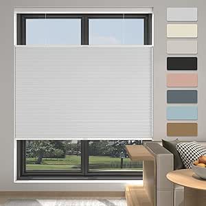 Amazon.com: MYshade Custom Size Cellular Shades Cordless, Blackout Top Down Bottom Up Honeycomb ...