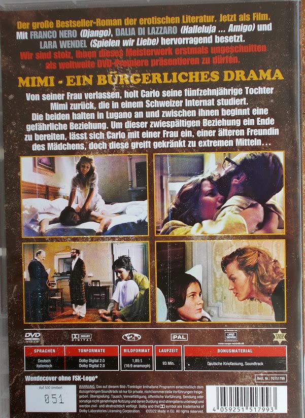 Mimi - Ein bürgerliches Drama - Cover B: Amazon.de: Nero, Franco ...