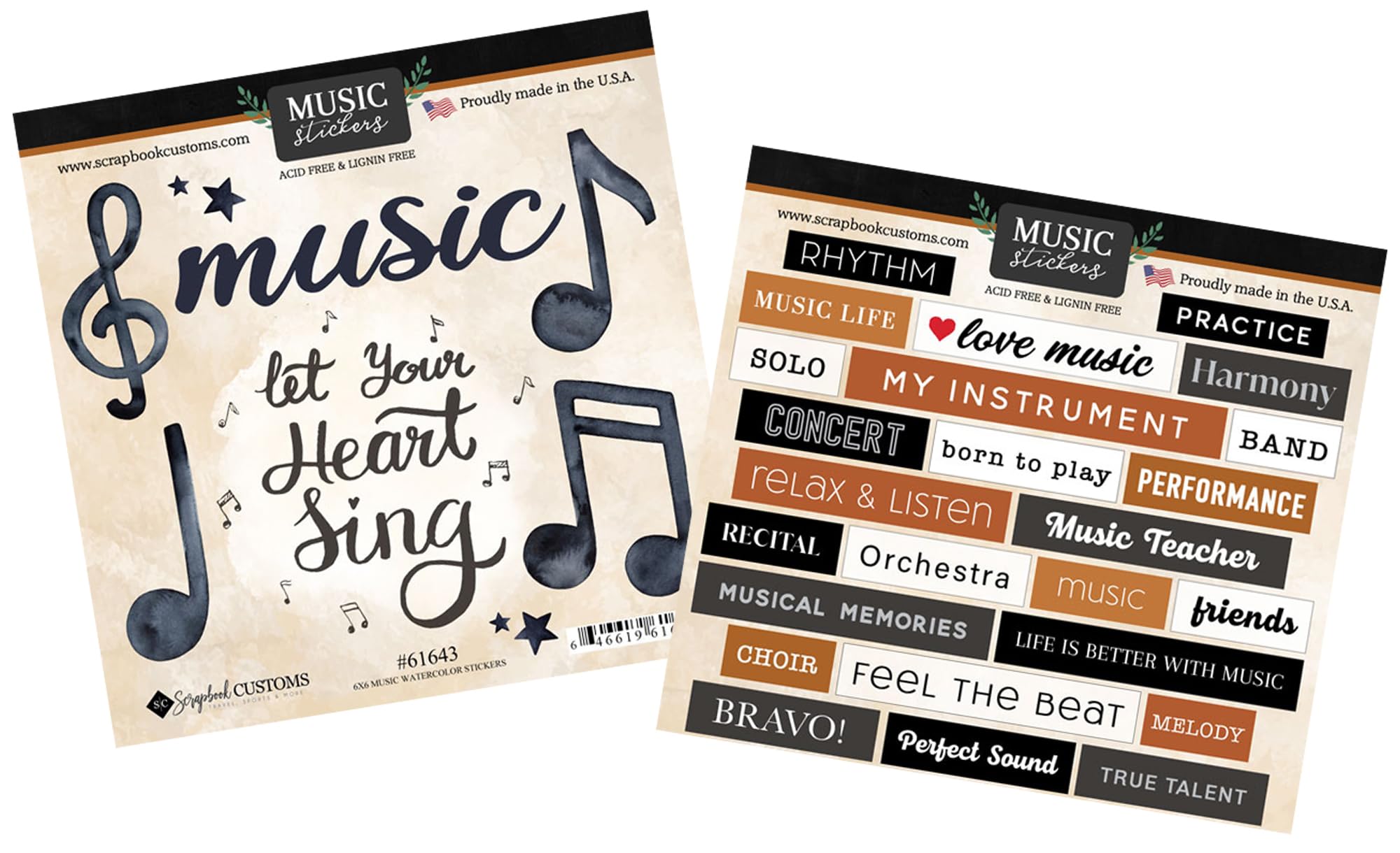 Amazon.com: Concert Scrapbook Stickers Sheet - Scrapbook Band Stickers ...