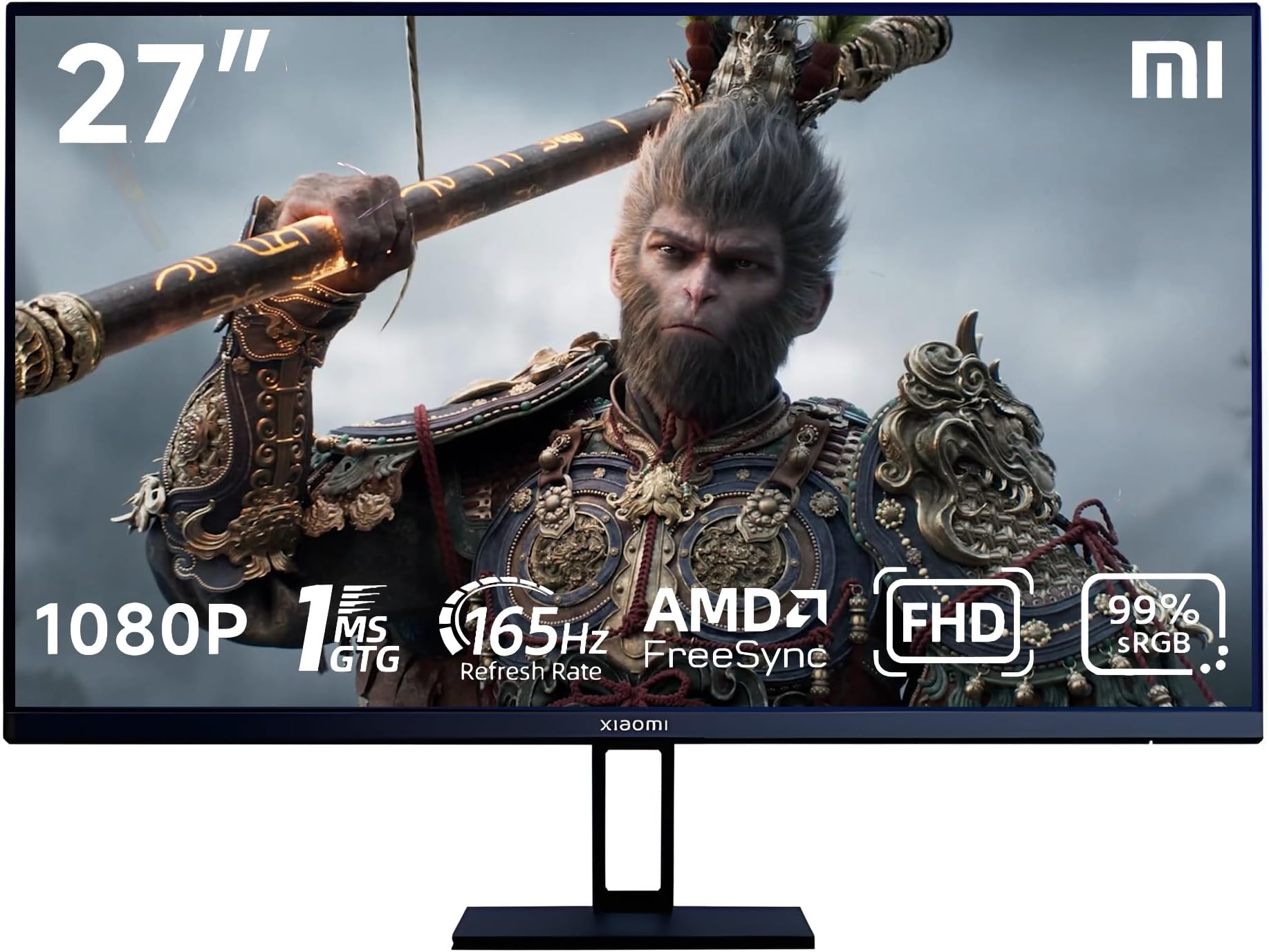 Amazon.com: Xiaomi Gaming Monitor 27in 165Hz 1ms GTG 1920*1080 Fast IPS ...