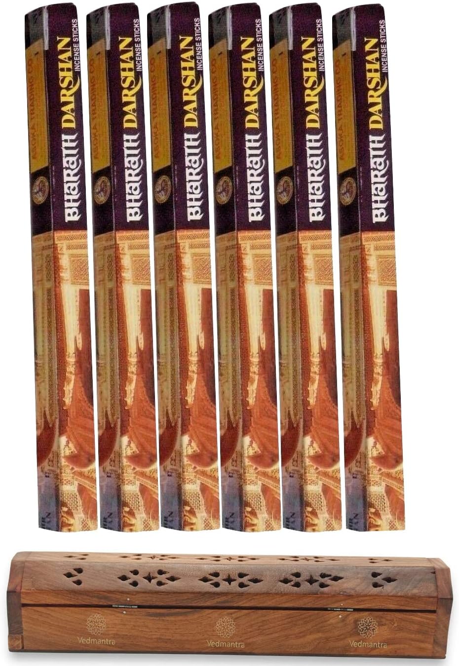 Vedmantra® Premium Bharat Darshan Incense Sticks – 18 Incense Sticks in ...