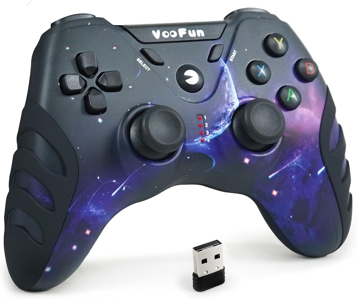 VooFun PC Controller, 2.4G Wireless Game Controller PS3 Gamepad ...