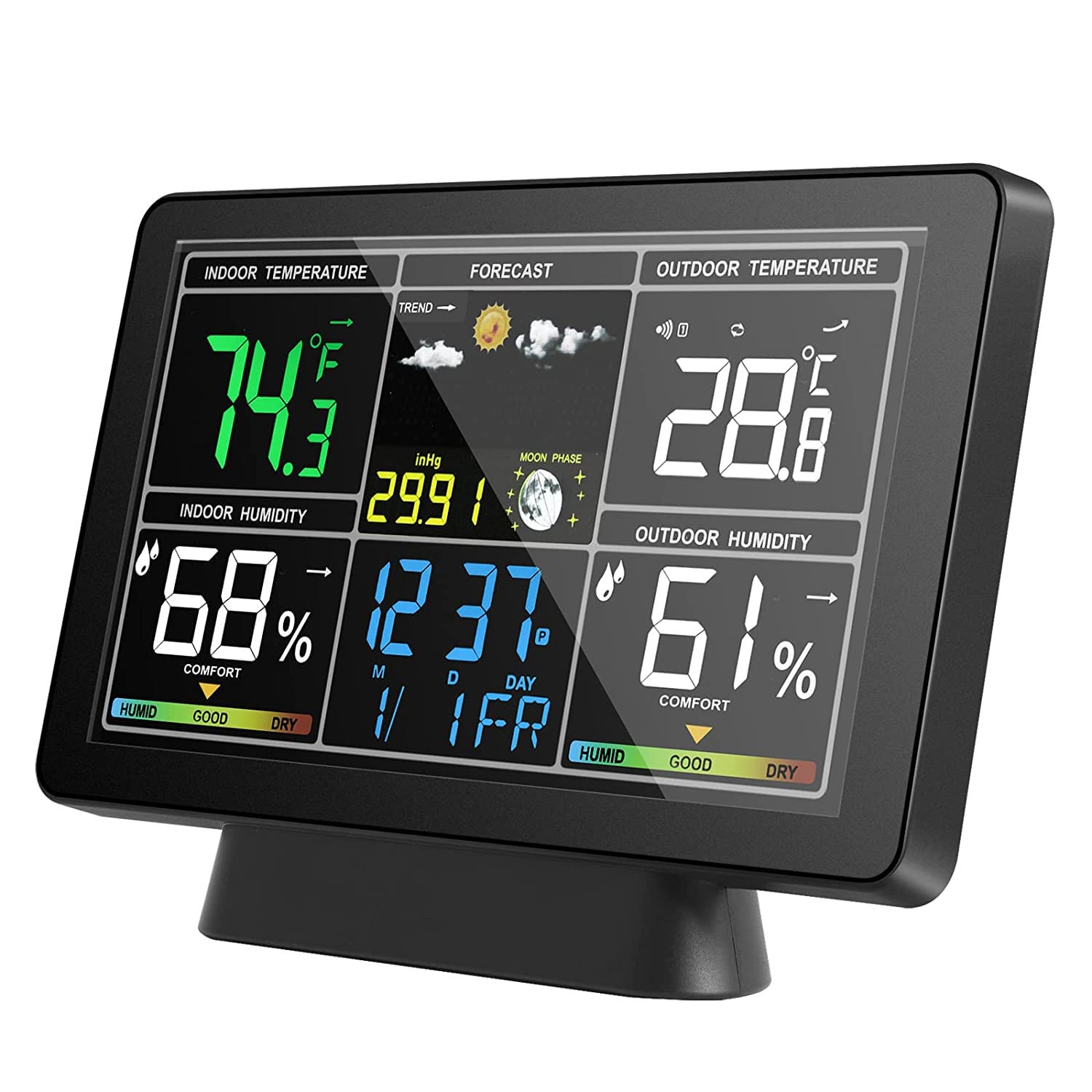 Amazon.com: Wireless Weather Station for Indoor Outdoor - Digital ...