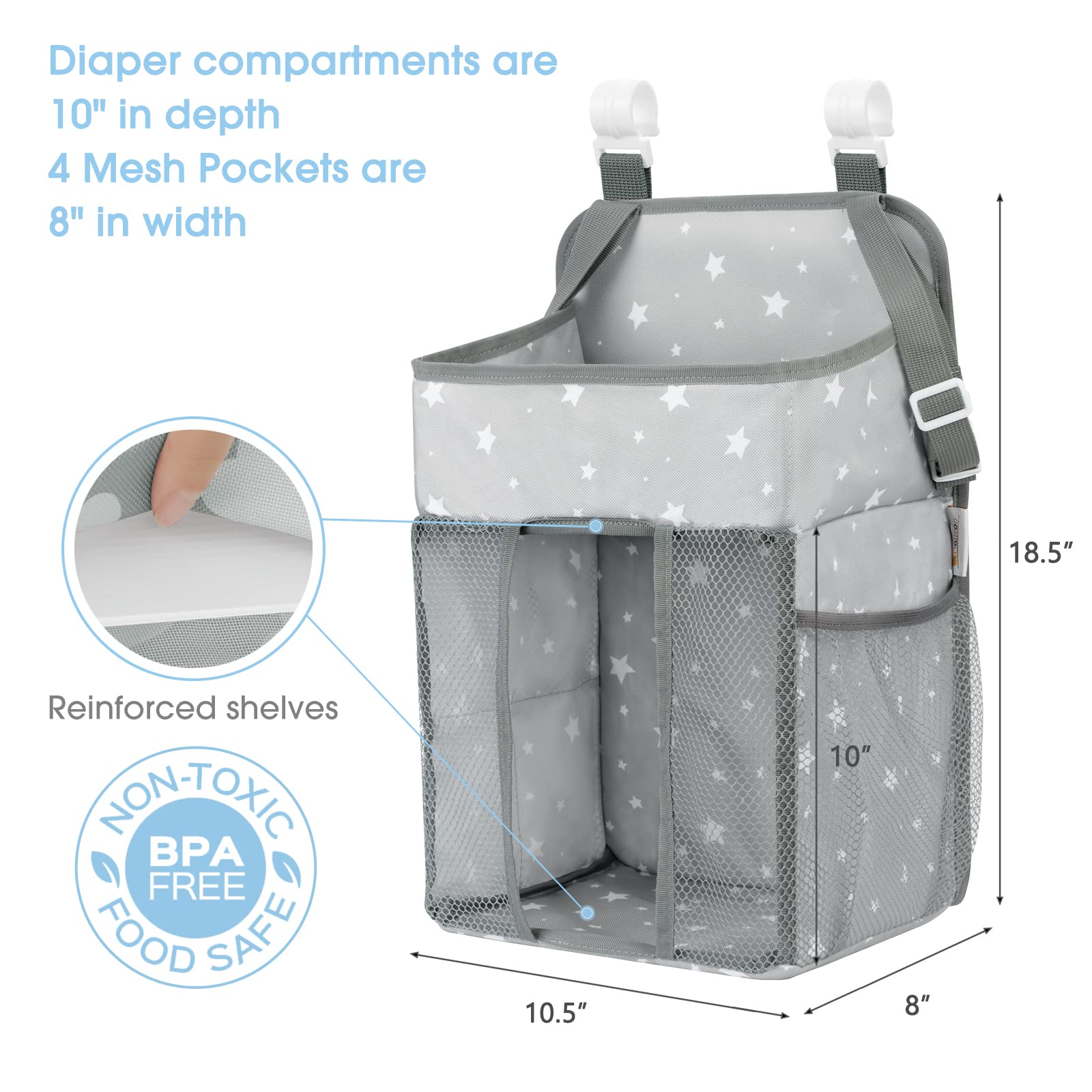 Sac A Couches Pour Bebe Diaper Organizer Baby Diaper Stacker Organizer ...