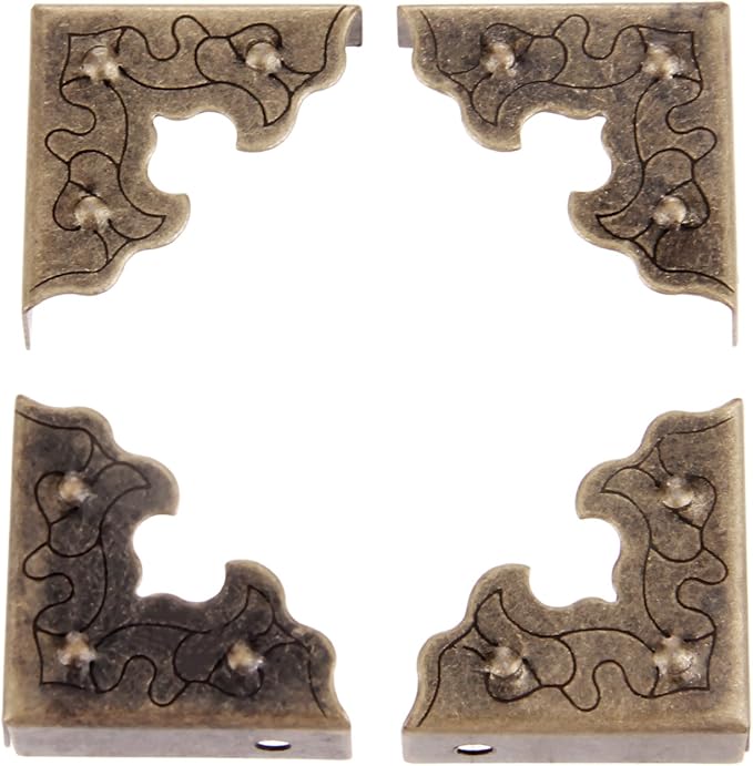 Amazon.com: dophee 10Pcs Metal Decorative Corner Protectors, Vintage ...
