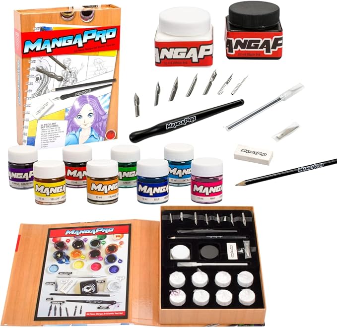 Amazon.com: Sculpt Pro Premium Art Drawing Set-24 pc Manga Anime ...