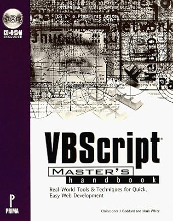 Mastering VB Script: Amazon.co.uk: Goddard, Christopher: 9780761507697: Books
