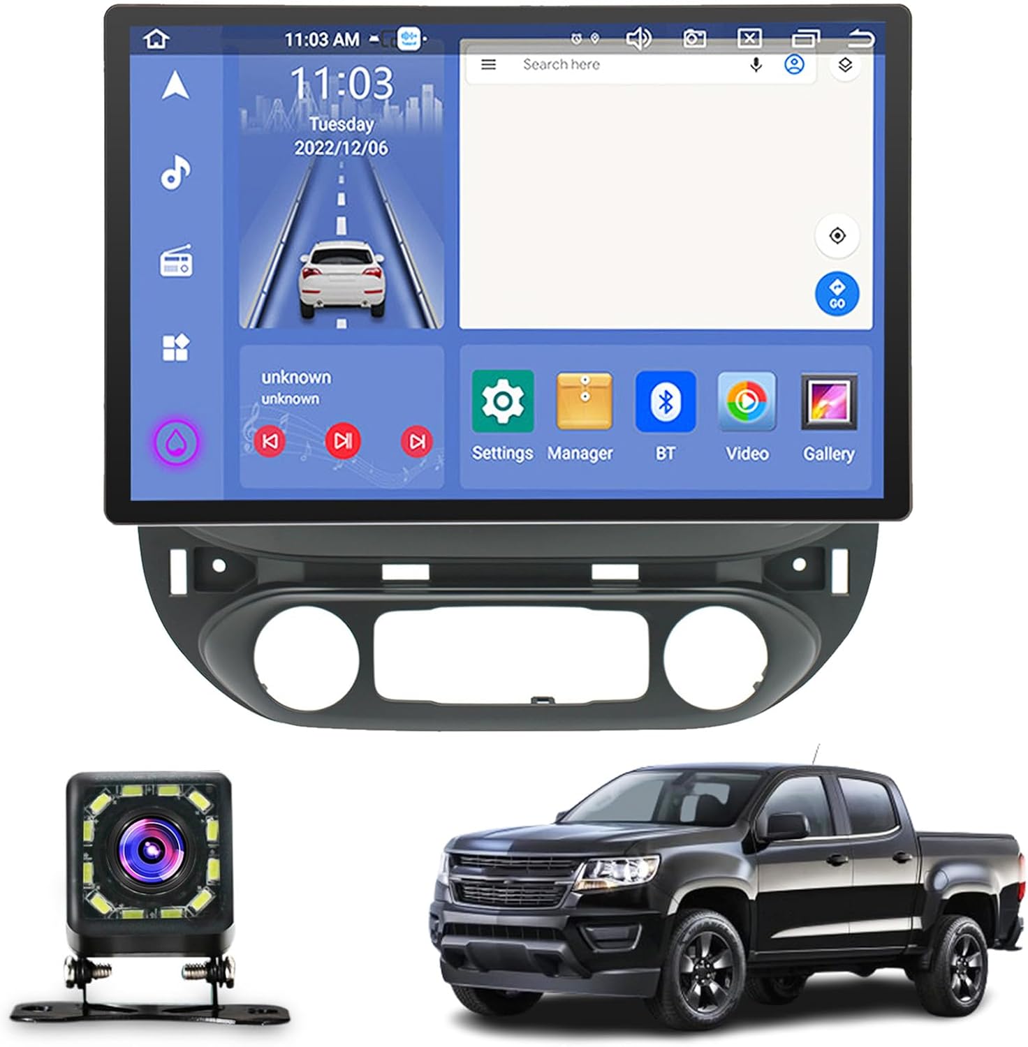 Amazon.com: GQQSXZNTD New 13.3 inch Multifunctional Car Big Screen for ...