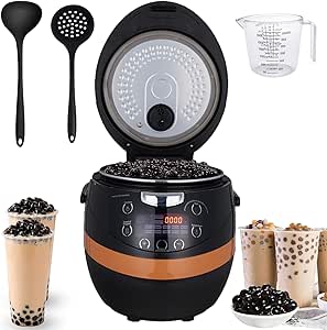 Amazon.com: Automatic Commercial Boba Cooker 8L - 1350W Commercial Boba ...