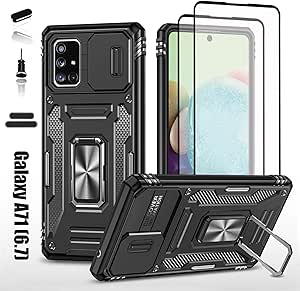 Amazon.com: LMDAMZ Heavy Duty Case for Samsung Galaxy A71(5G), Military Grade Dual Layer Hybrid ...