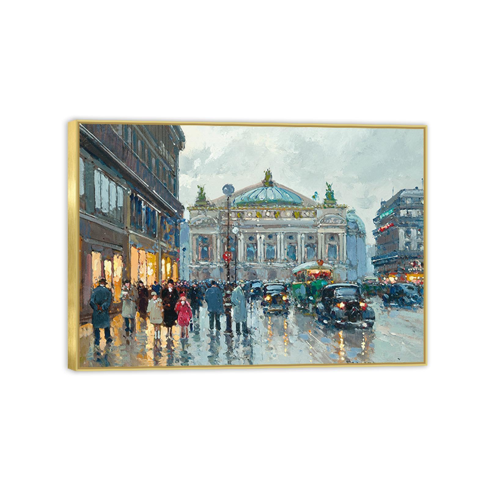 Rain Edouard Cortes Paintings Discover 20th Century Paris With These
