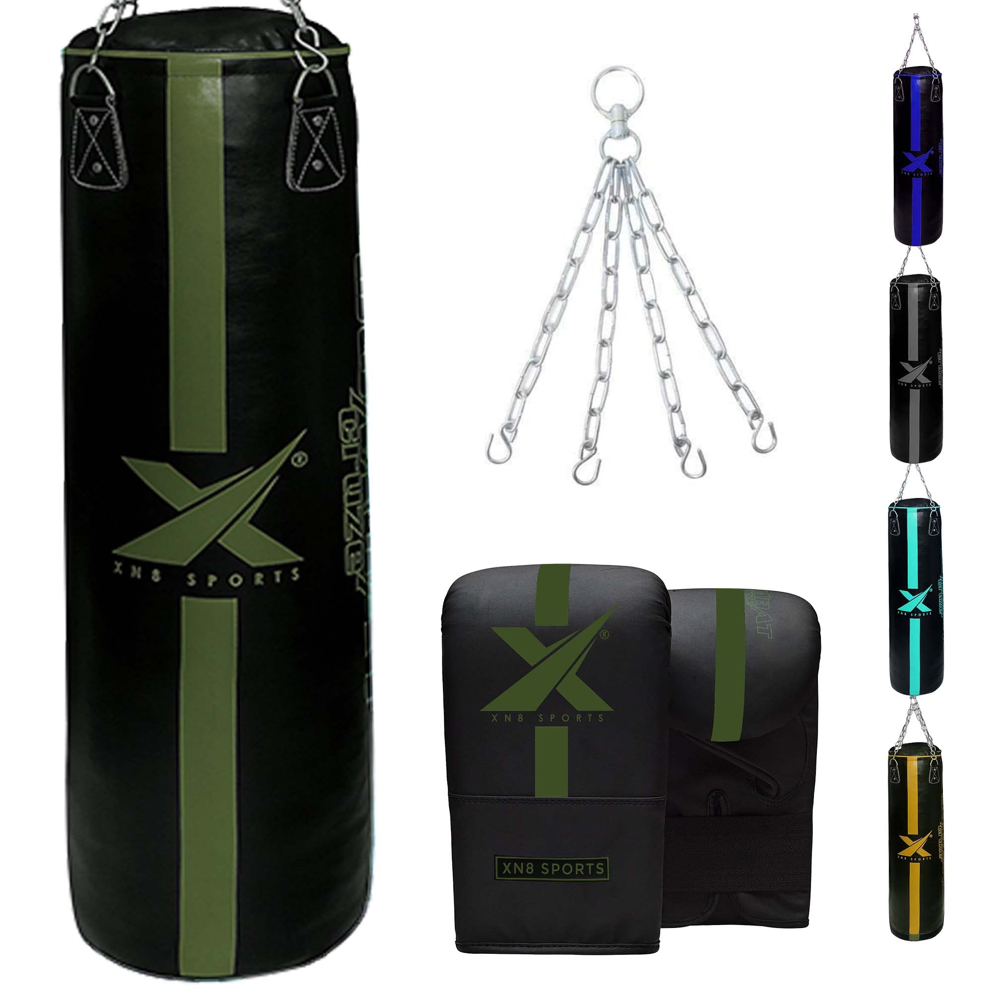Buy Xn8 Hanging Punching Bag Unfilled 4FT & 5FT Heavy Punching Bag with ...