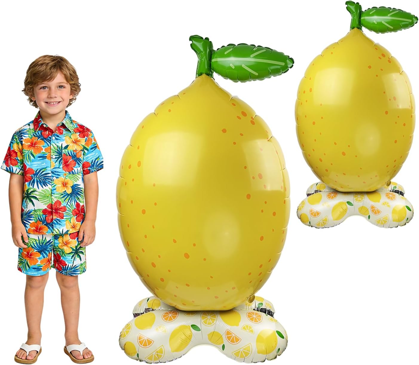 Amazon.com: 2 Pack 60 Inch 3D Large Standing Lemon Balloon, Giant Foil ...