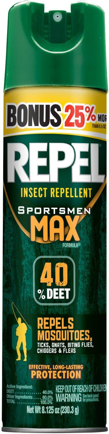 Amazon.com: Repel Sportsmen Max Aerosol Insect Repellent Bonus, 40% ...
