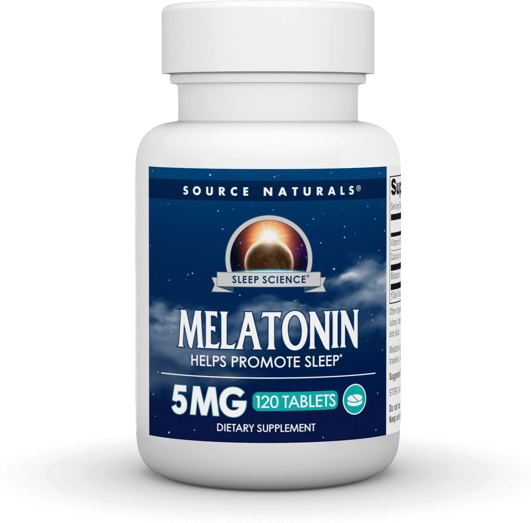 Amazon.com: Source Naturals Melatonin 5 mg - 200 Peppermint Flavored ...