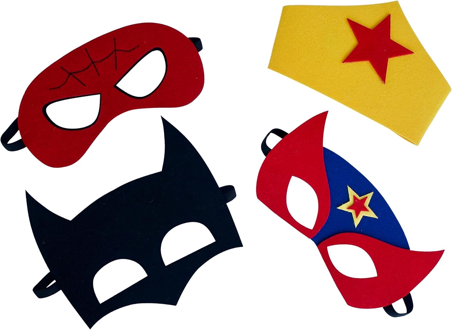Amazon.com: Pooka Superheroes masks (Set of 4) |Superheroes Masks ...
