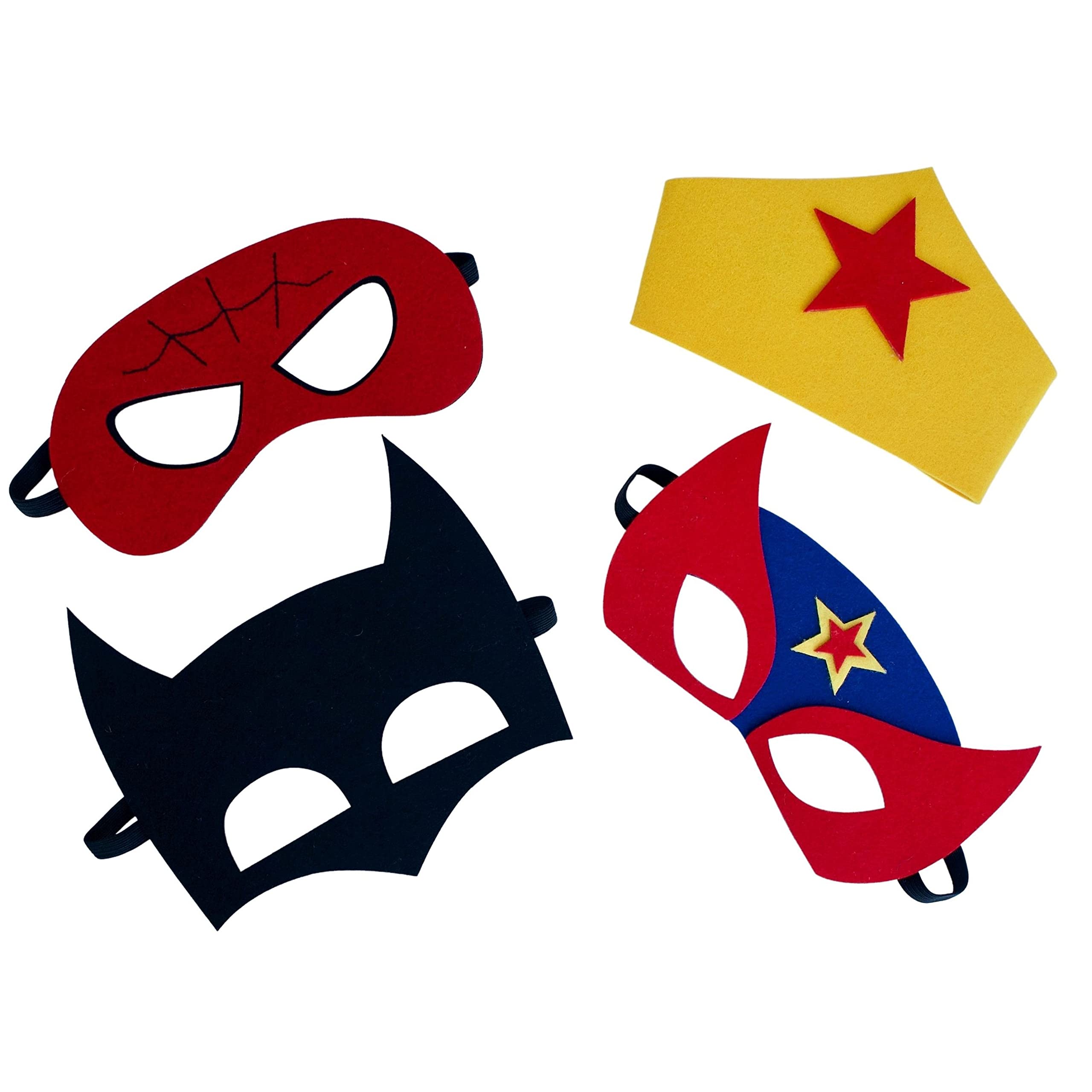 Amazon.com: Pooka Superheroes masks (Set of 4) |Superheroes Masks ...