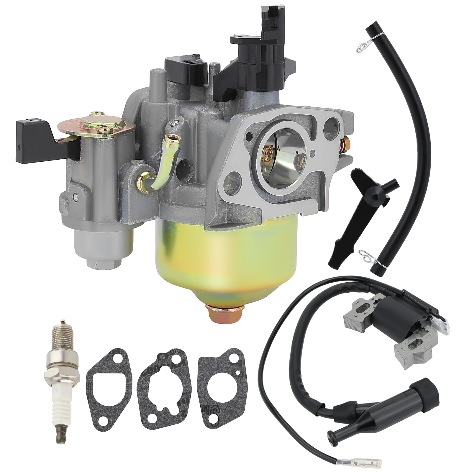 Snapklik.com : 212cc Carburetor & Ignition Coil For Harbor Freight ...