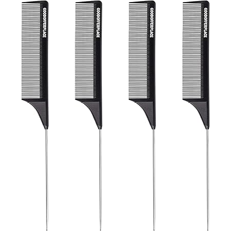 Amazon.com : Professional 8.8 Inch Tail Comb - Black Carbon Fiber And ...