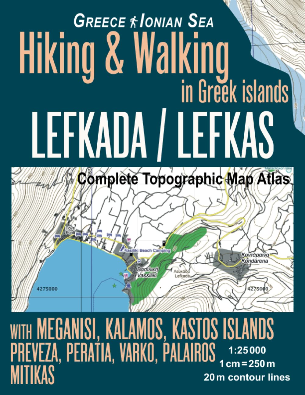 Lefkada Lefkas Complete Topographic Map Atlas 1 25000 Greece Ionian ...