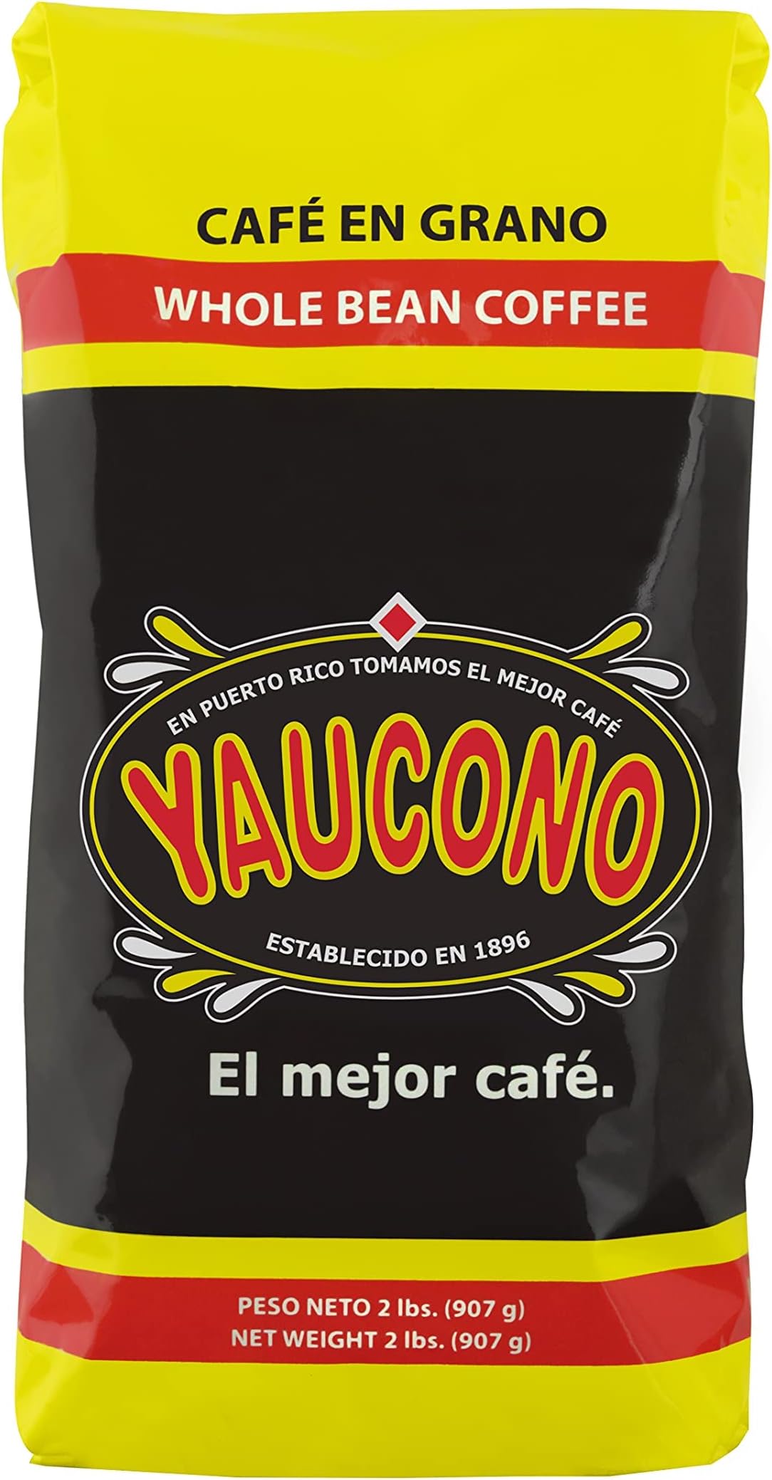 Amazon.com : Yaucono Whole Bean Coffee in Bag, Medium Roast, Fresh From ...