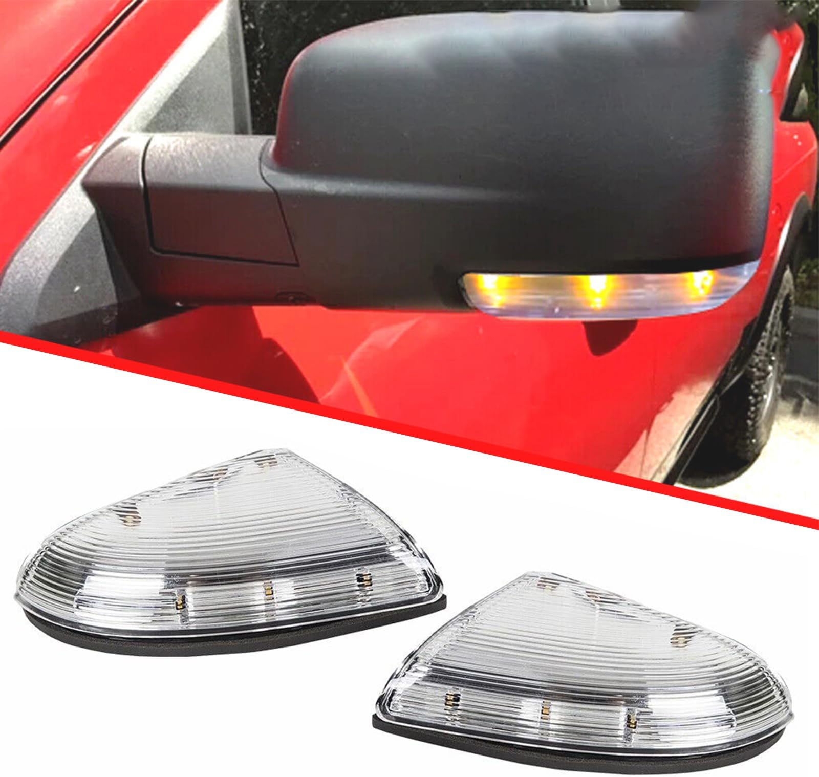 Wocch 68064948AA 68064949AA Front Mirror Turn Signal Puddle Light for ...