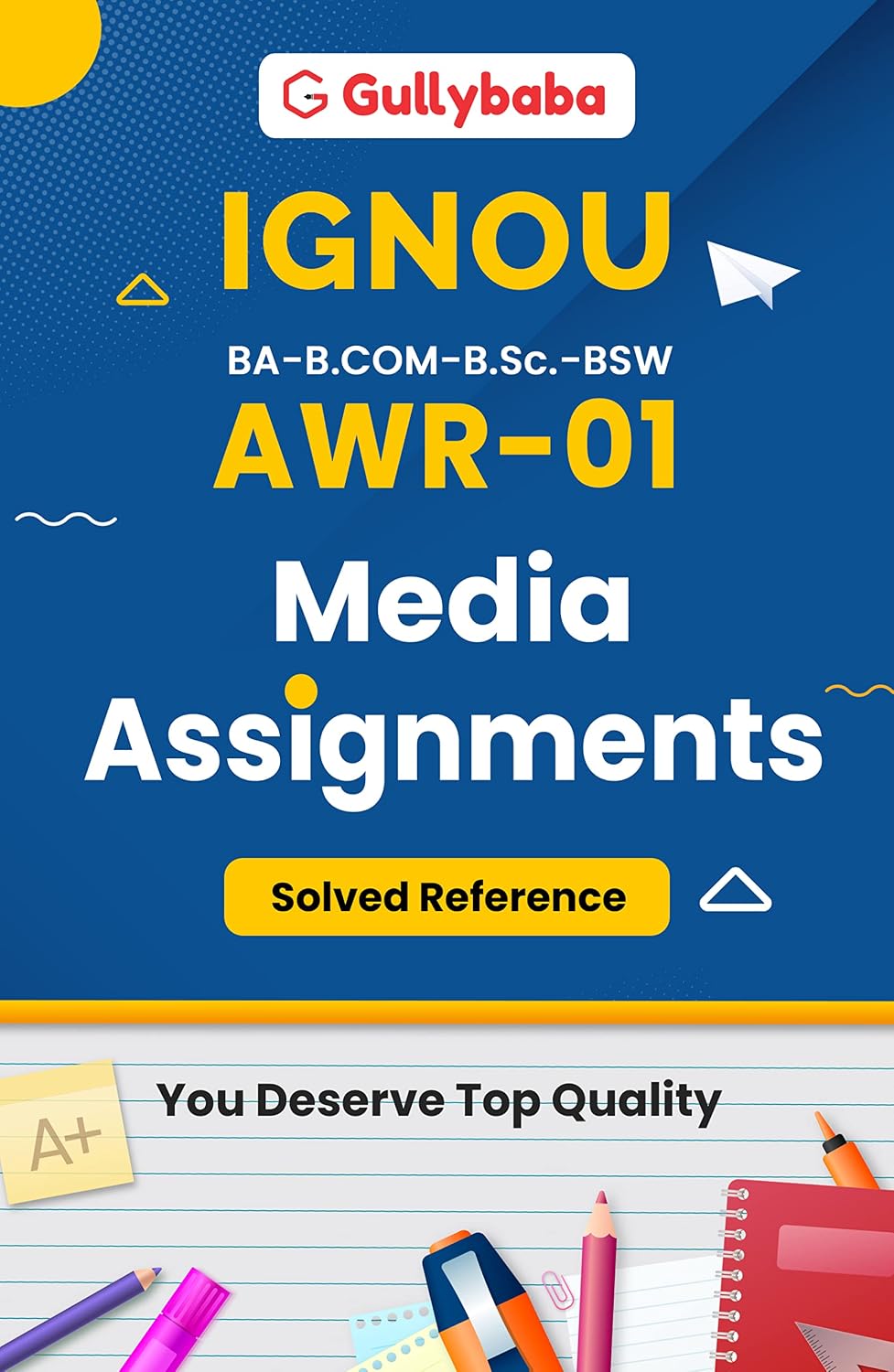 Buy Gullybaba IGNOU BSW Sem AWR-01 Writing for Radio in English ...