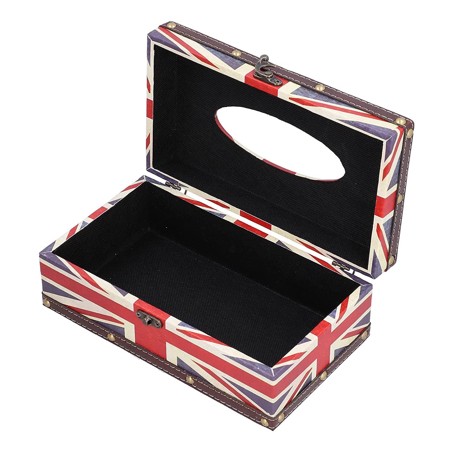 Set of 2 Tissue Box, Long Tissue Box Cover Vintage Tissue Storage Box ...