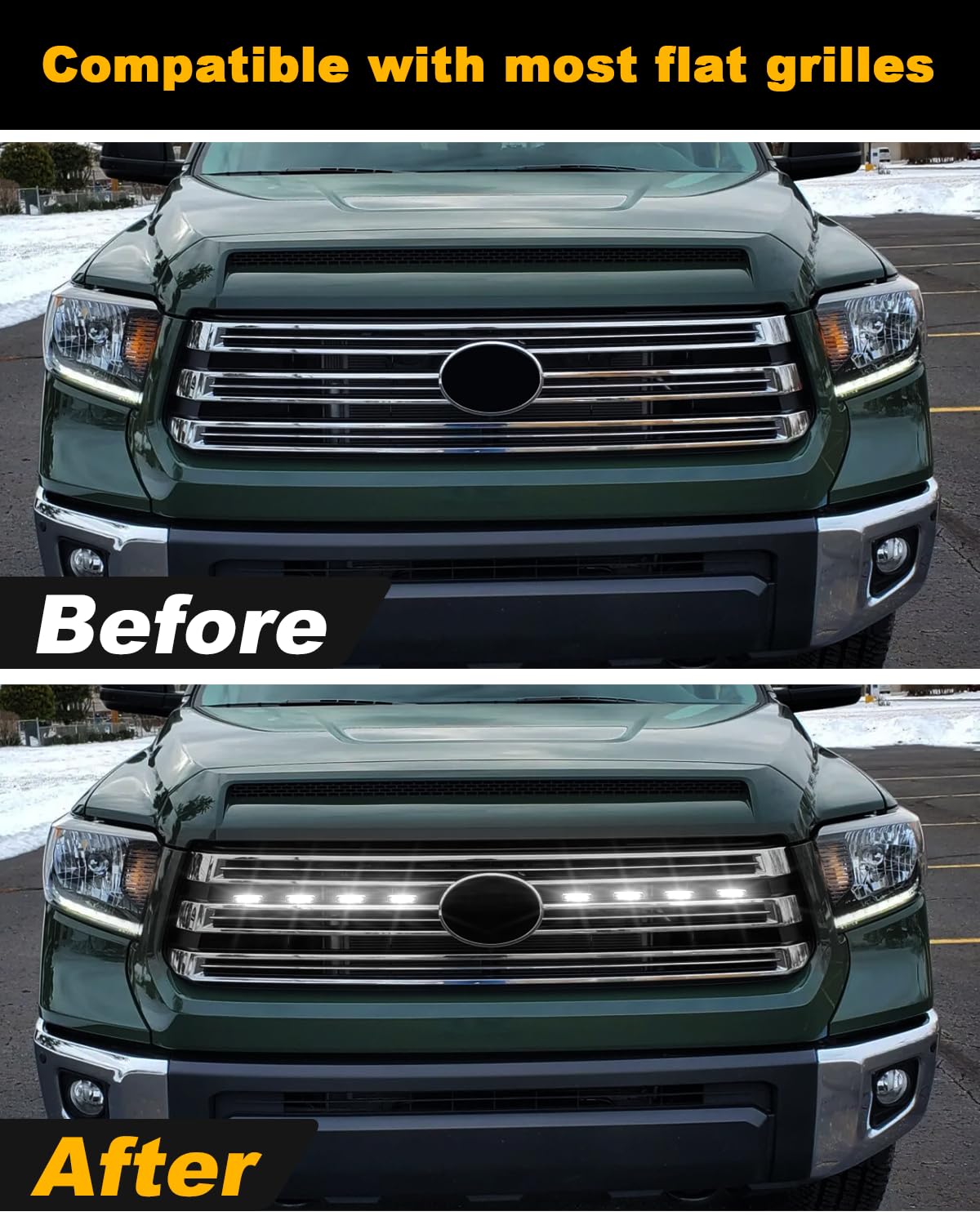 Snapklik.com : LED Grill Lights For 2022 2023 2024 Toyota Tundra Raptor Lights For Tundra OEM ...