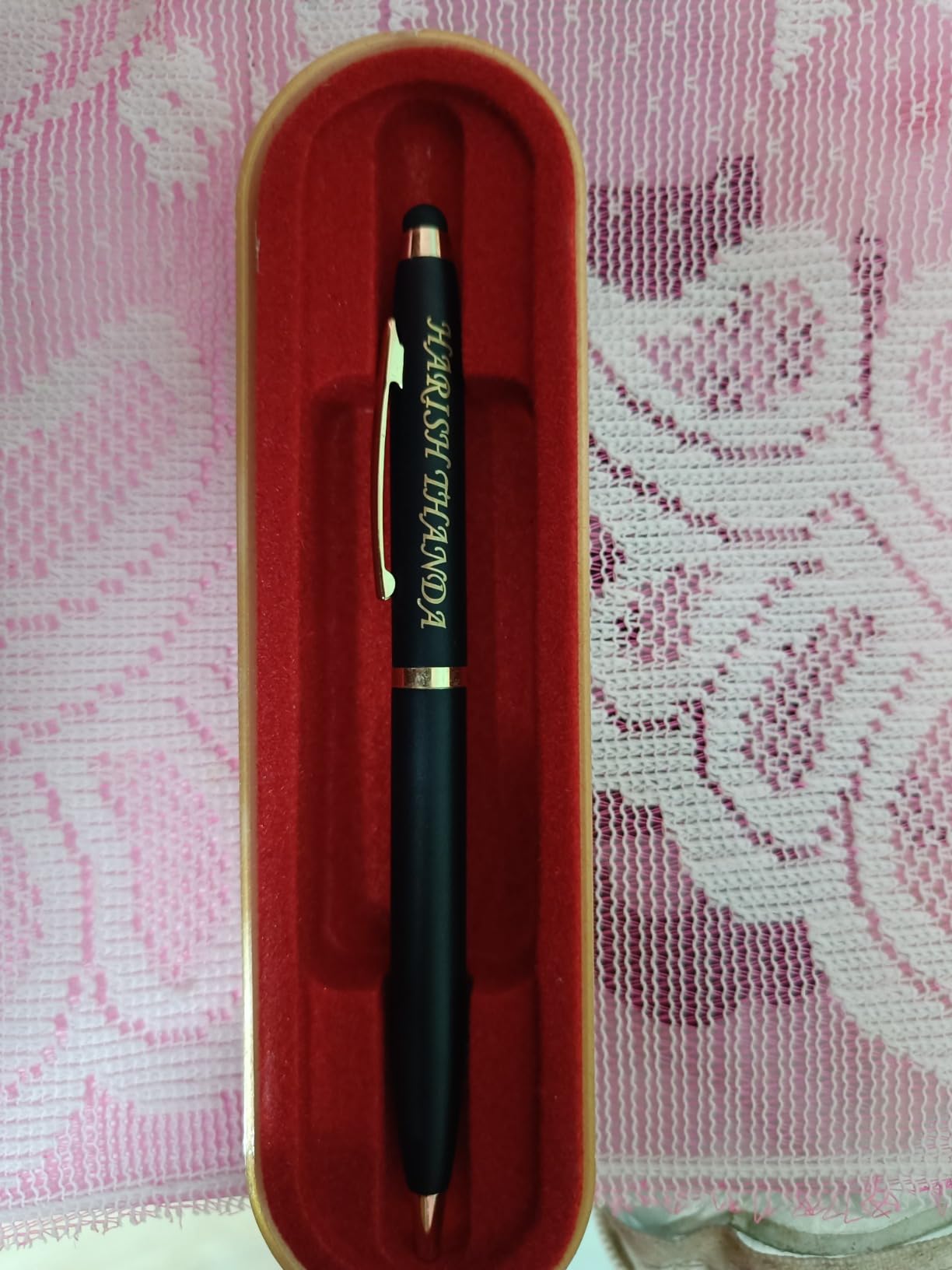 ROYAL MOUNT Customized Touch Blue Metal Pen Provides Soft Grip With ...