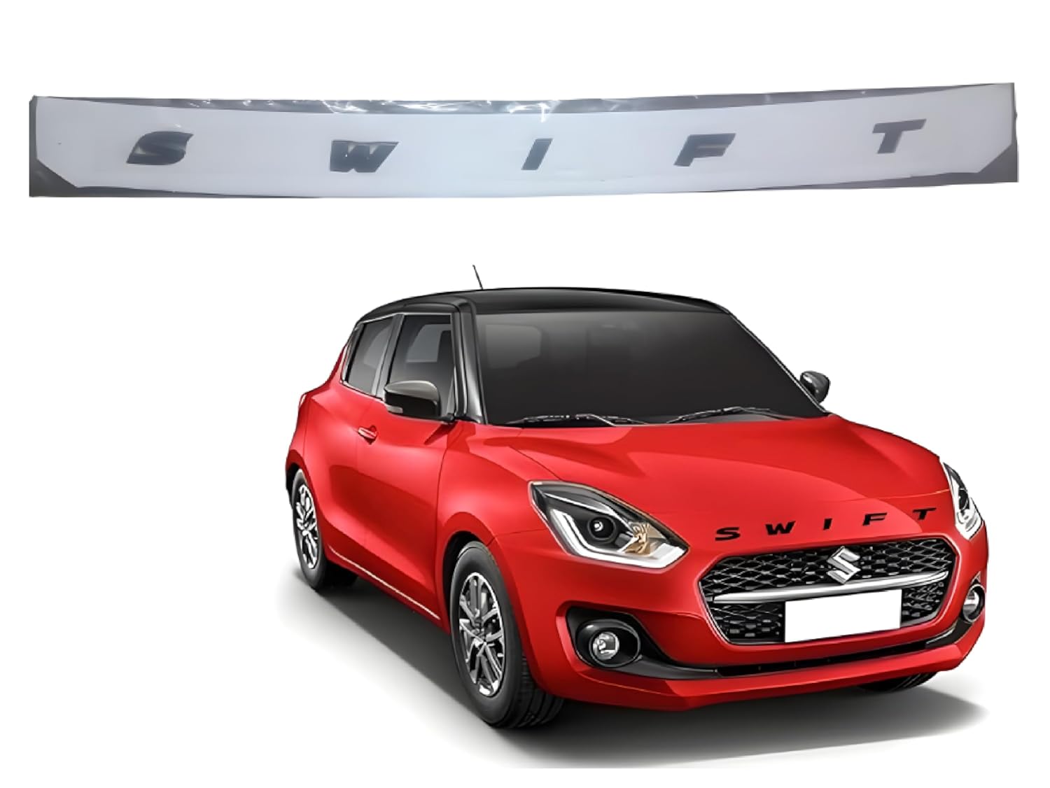 SF SmartFix Swift 3D Bonnet Letters Alphabets Names Chrome Emblem ...