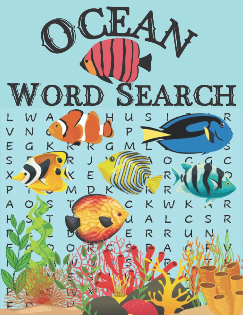 Ocean Word Search: Puzzler Squad Word Search Puzzle Books for Adults ...
