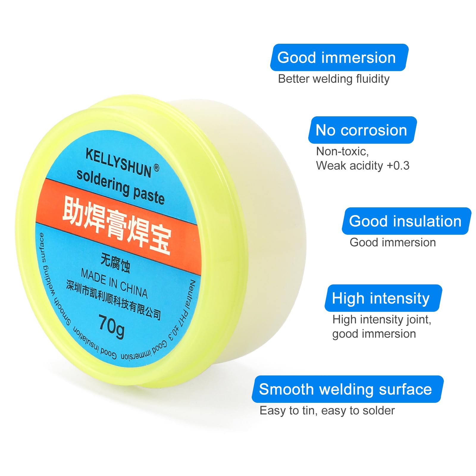 Snapklik.com : KELLYSHUN Solde Flux,Lead Free Solder Flux Paste,Rosin ...