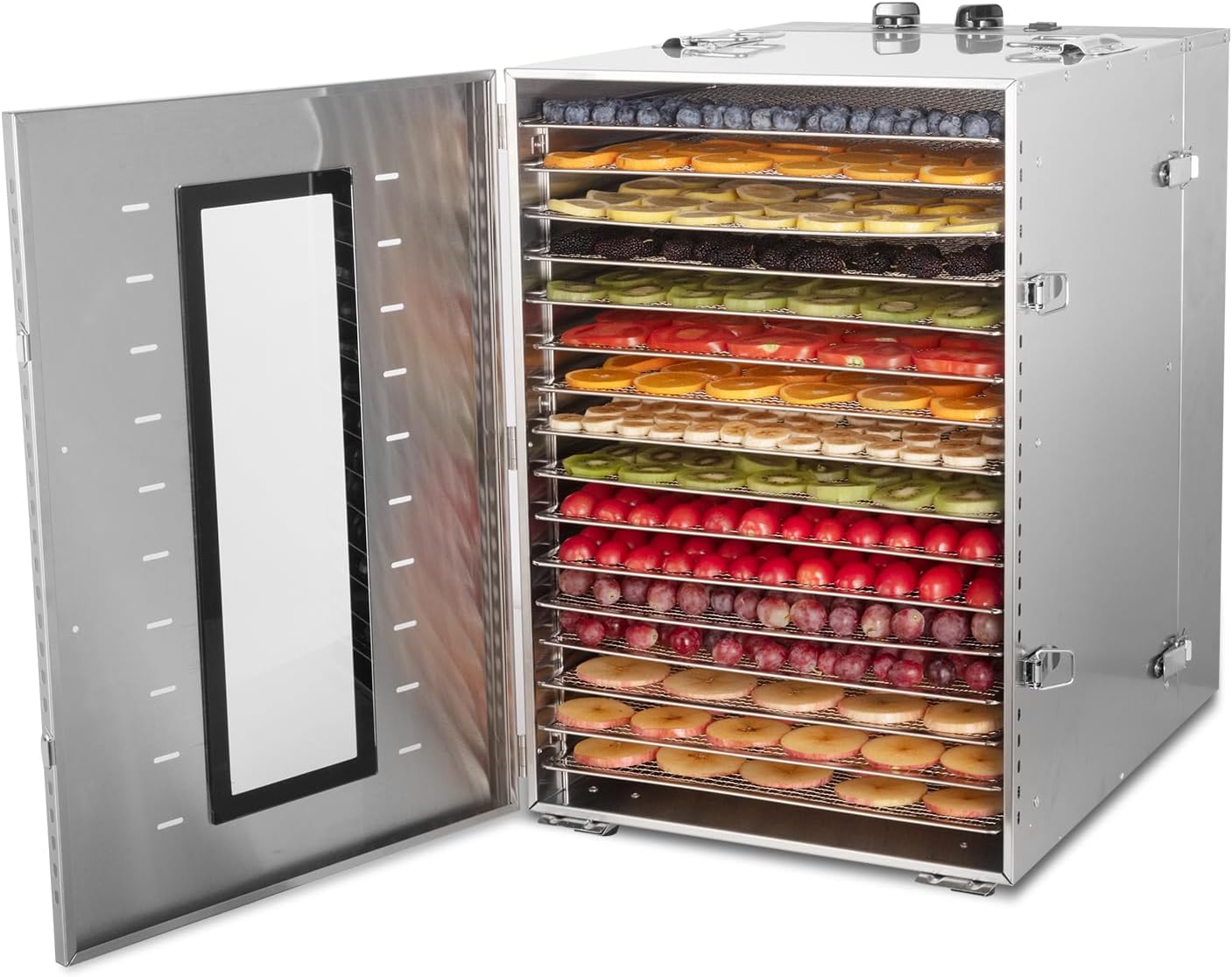 Amazon.com: Commercial Food-Dehydrator Machine 16 Trays, Large Food ...