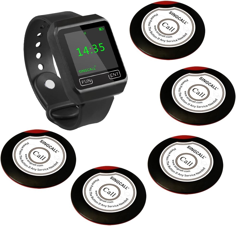 Amazon.com : SINGCALL Wireless Service Calling System,for Bank ...