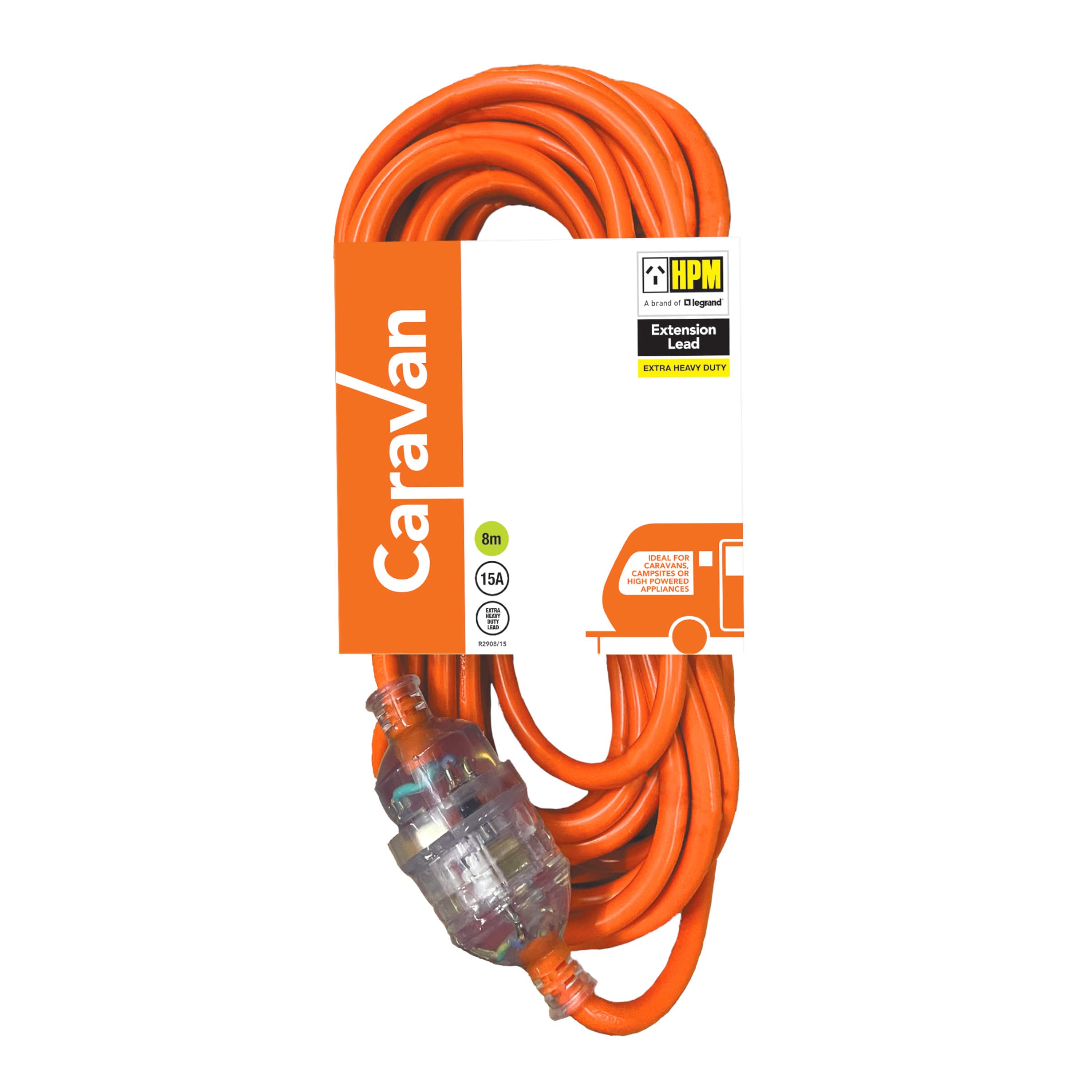 HPM 15A Extra Heavy Duty Caravan Extension Lead 8m : Amazon.com.au ...