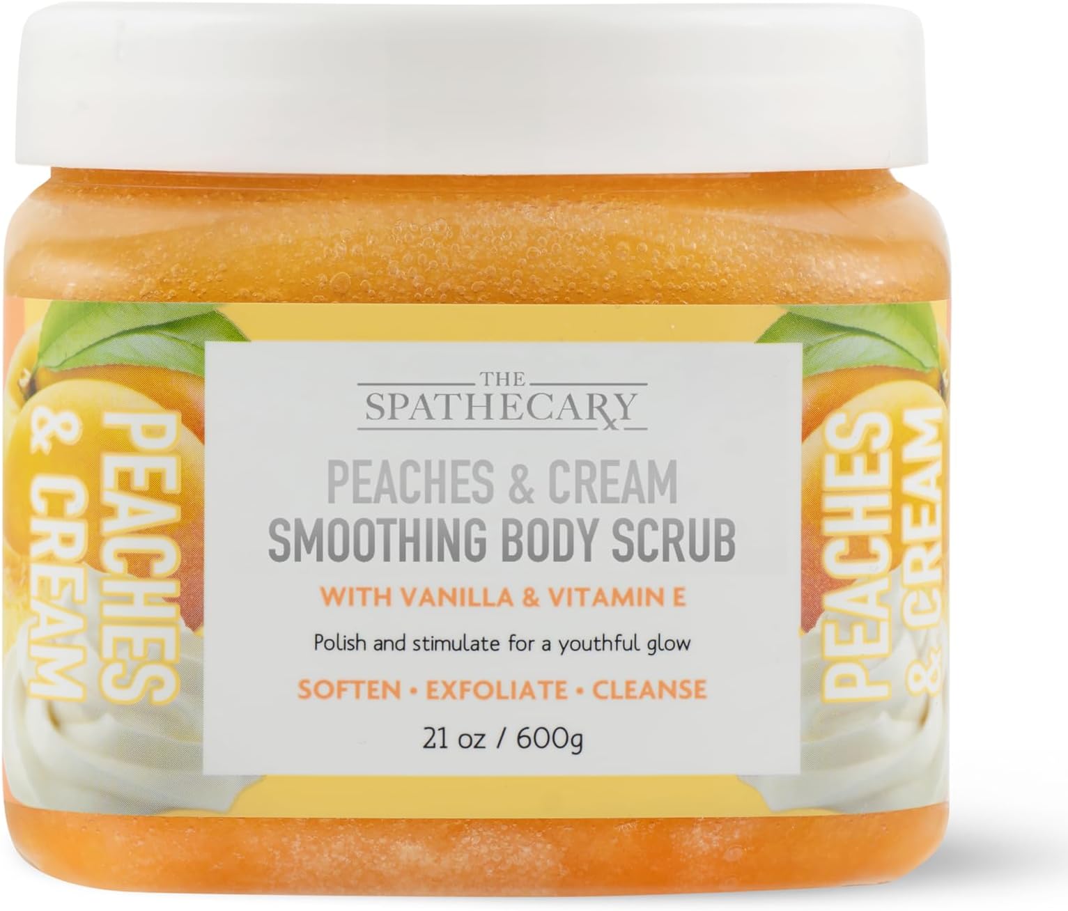 Amazon.com : The Spathecary Peaches and Cream Smoothing Body Scrub ...