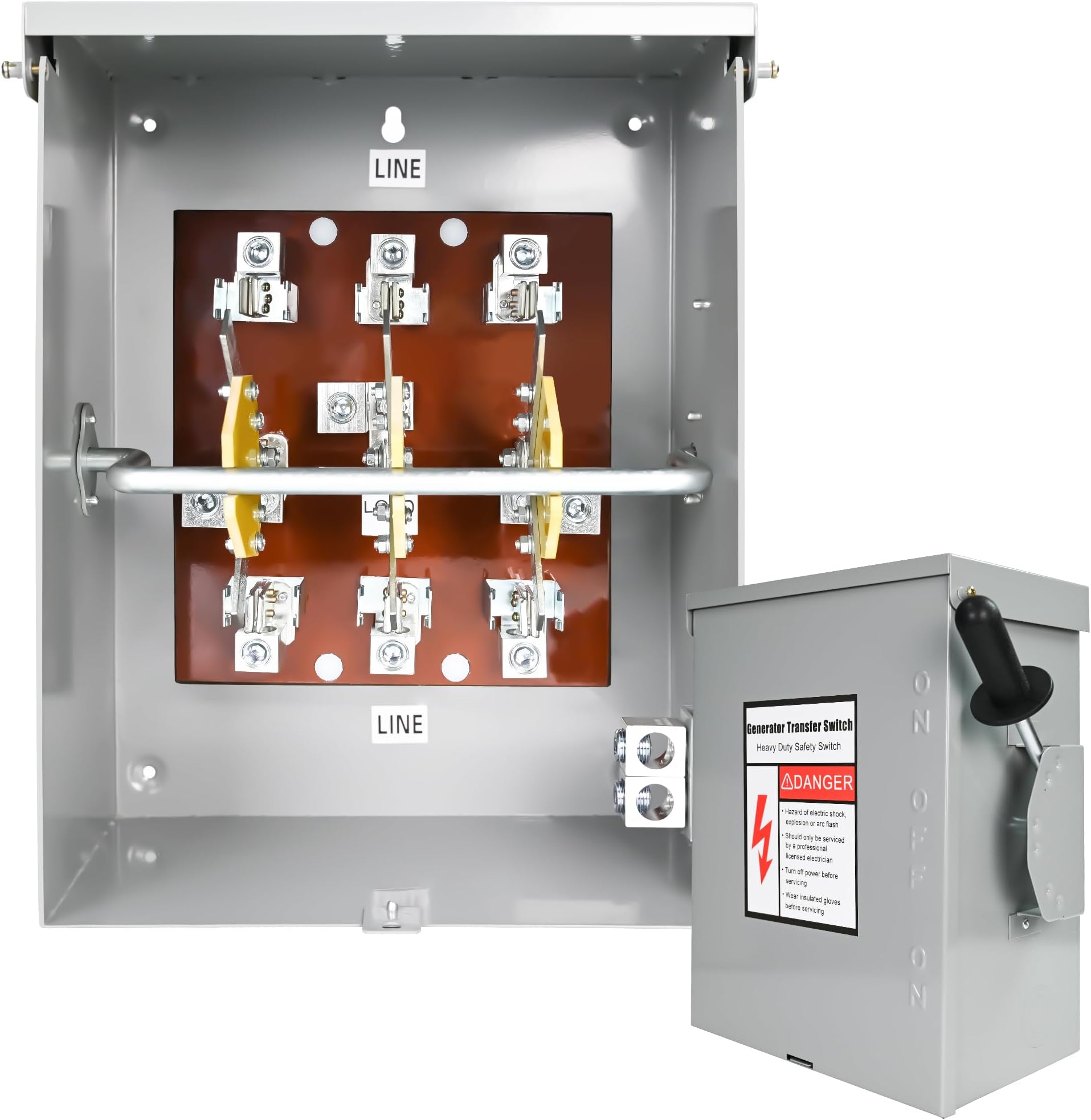 Amazon.com: GE TC10324R 3 Wire 2 Pole Non-Fusible Emergency Power ...