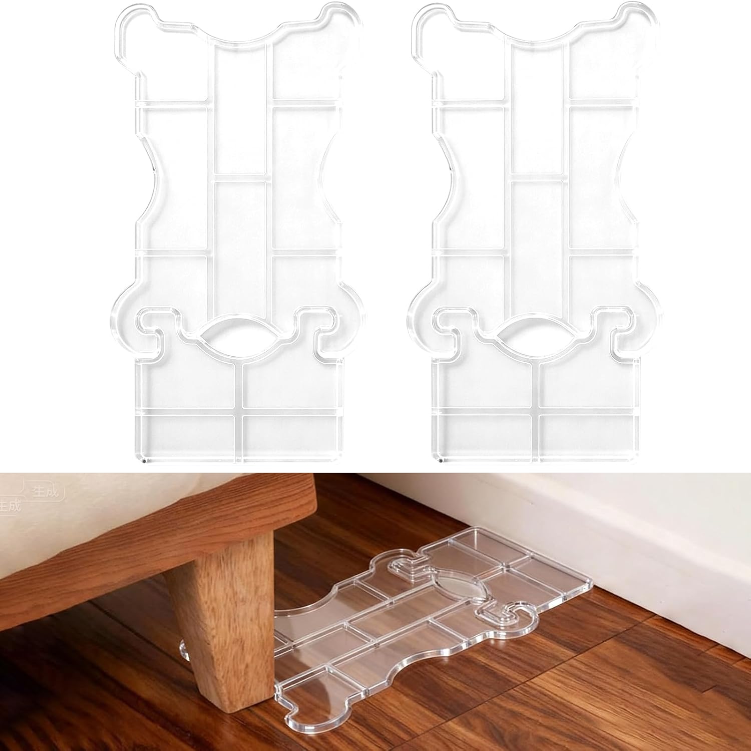 Amazon.com: 2-Pack Adjustable Acrylonitrile Styrene Couch Wall Spacers ...