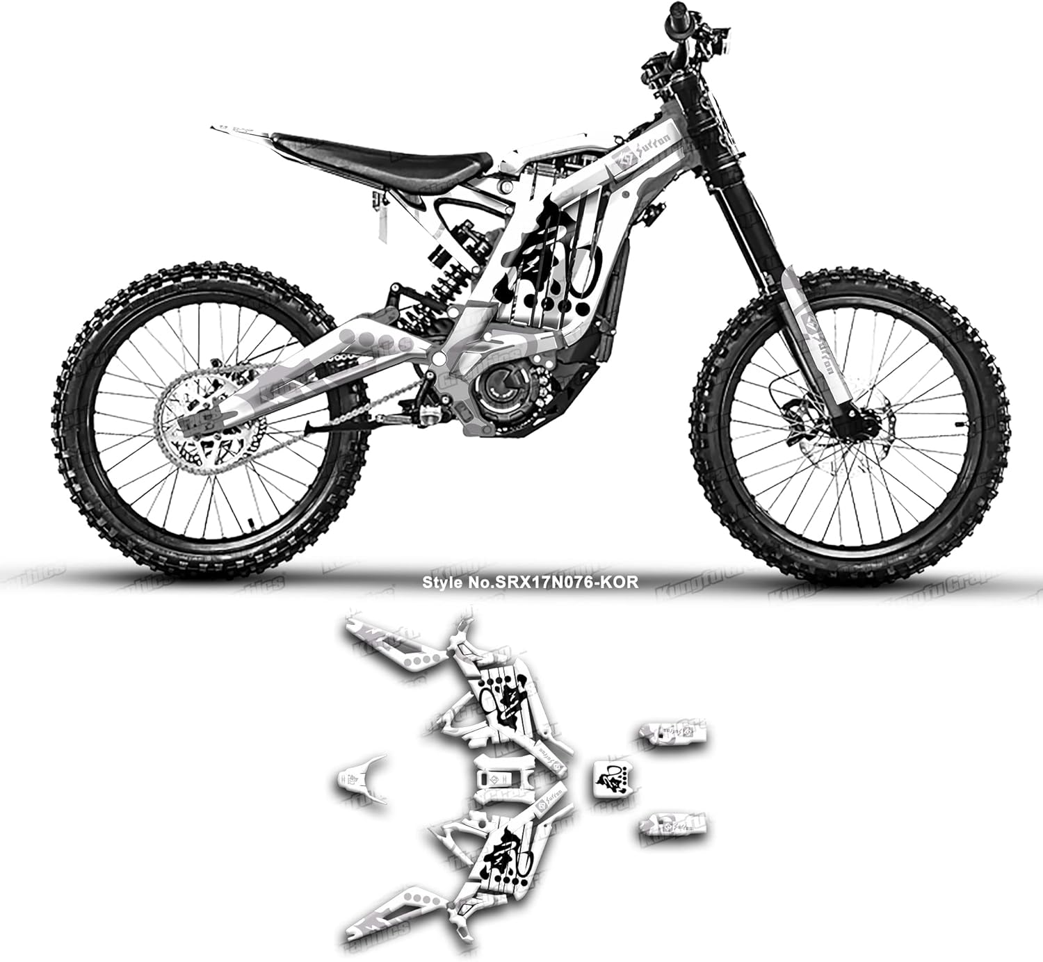 Amazon.com: Kungfu Graphics Custom Decal Kit for Surron SUR-RON Light ...