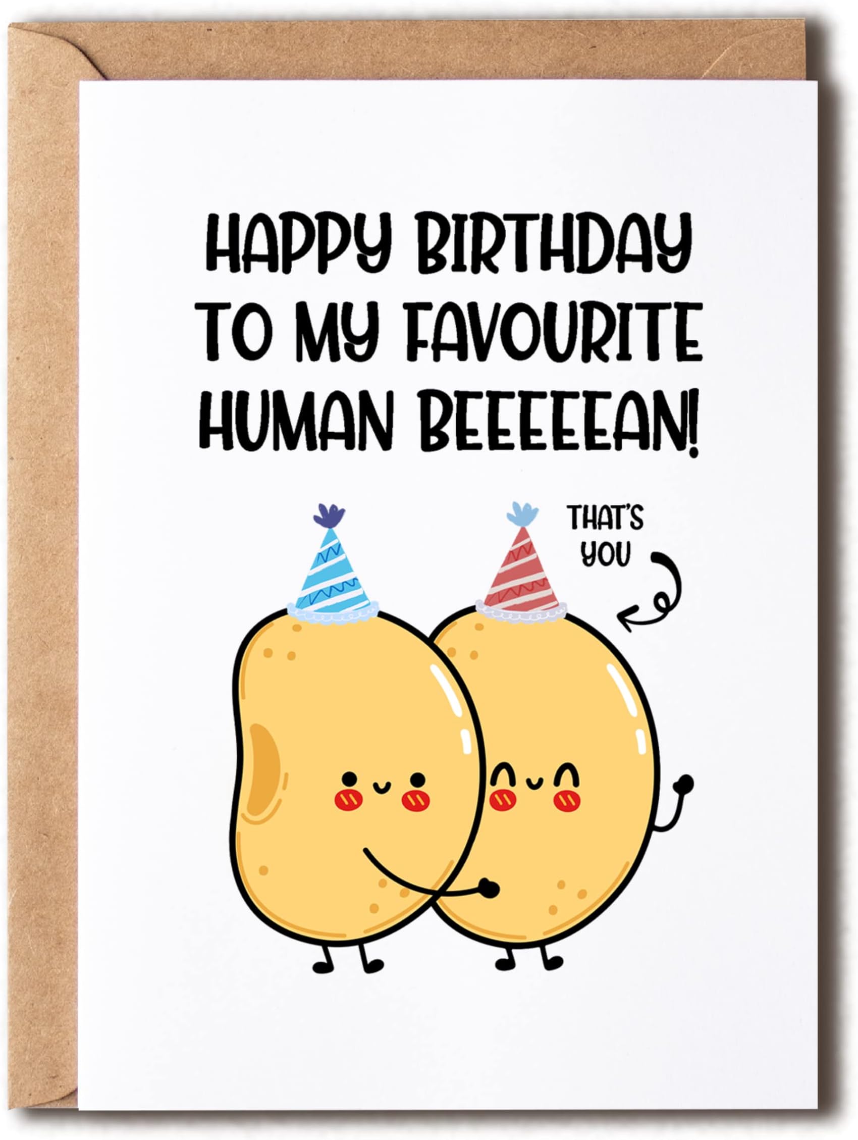 Amazon.com : EruditeGifts Happy Birthday To My Favourite Human Bean ...