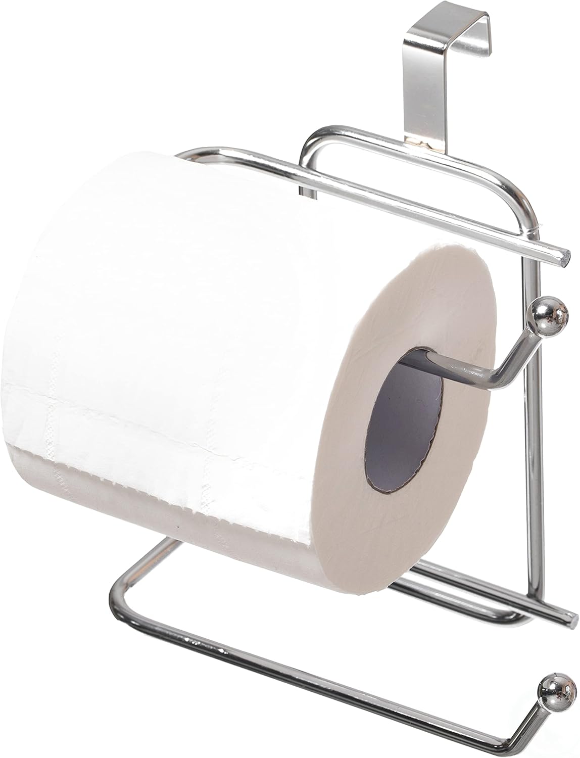 Amazon.com: Basicwise Chrome Toilet Tissue Paper Roll Holder Dispenser ...