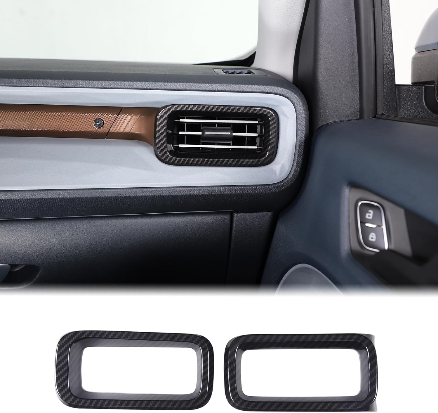 Car Center Console Side Air Outlet Cover Trim Compatible with Ford ...