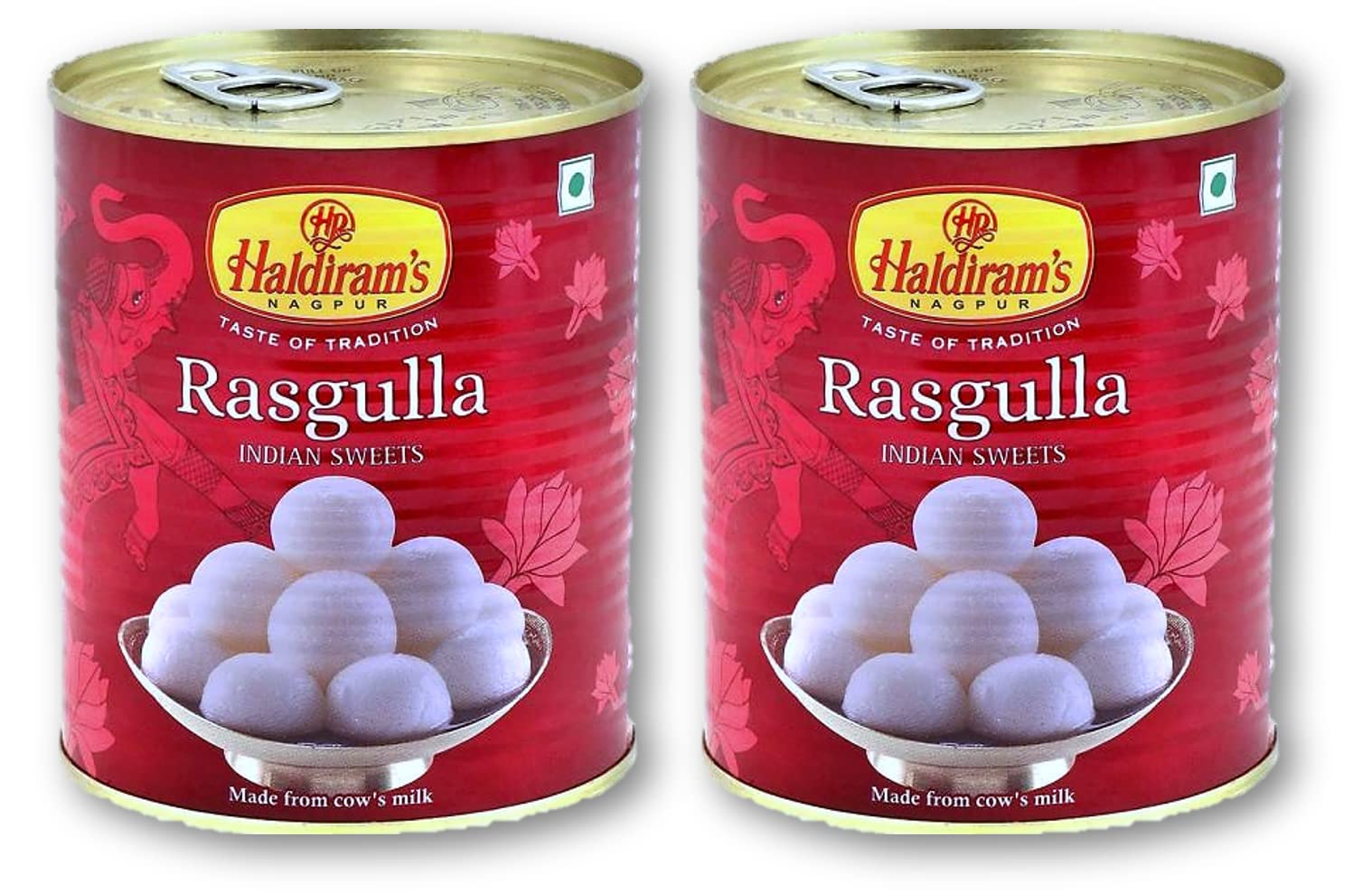 Haldiram's Nagpur Rasgulla Delicious & Spongy 1Kg (Pack of 2) Unique ...