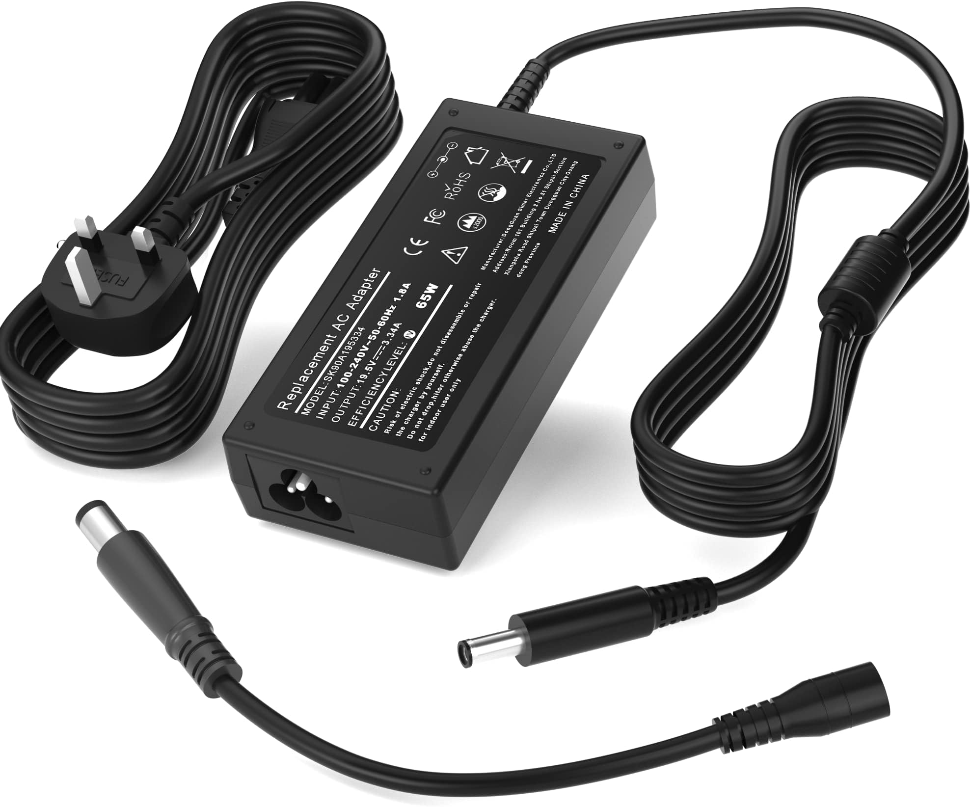 Dell Latitude 5400, 5491, 5500, 5510, 7300 Laptop Power Supply Cable AC ...