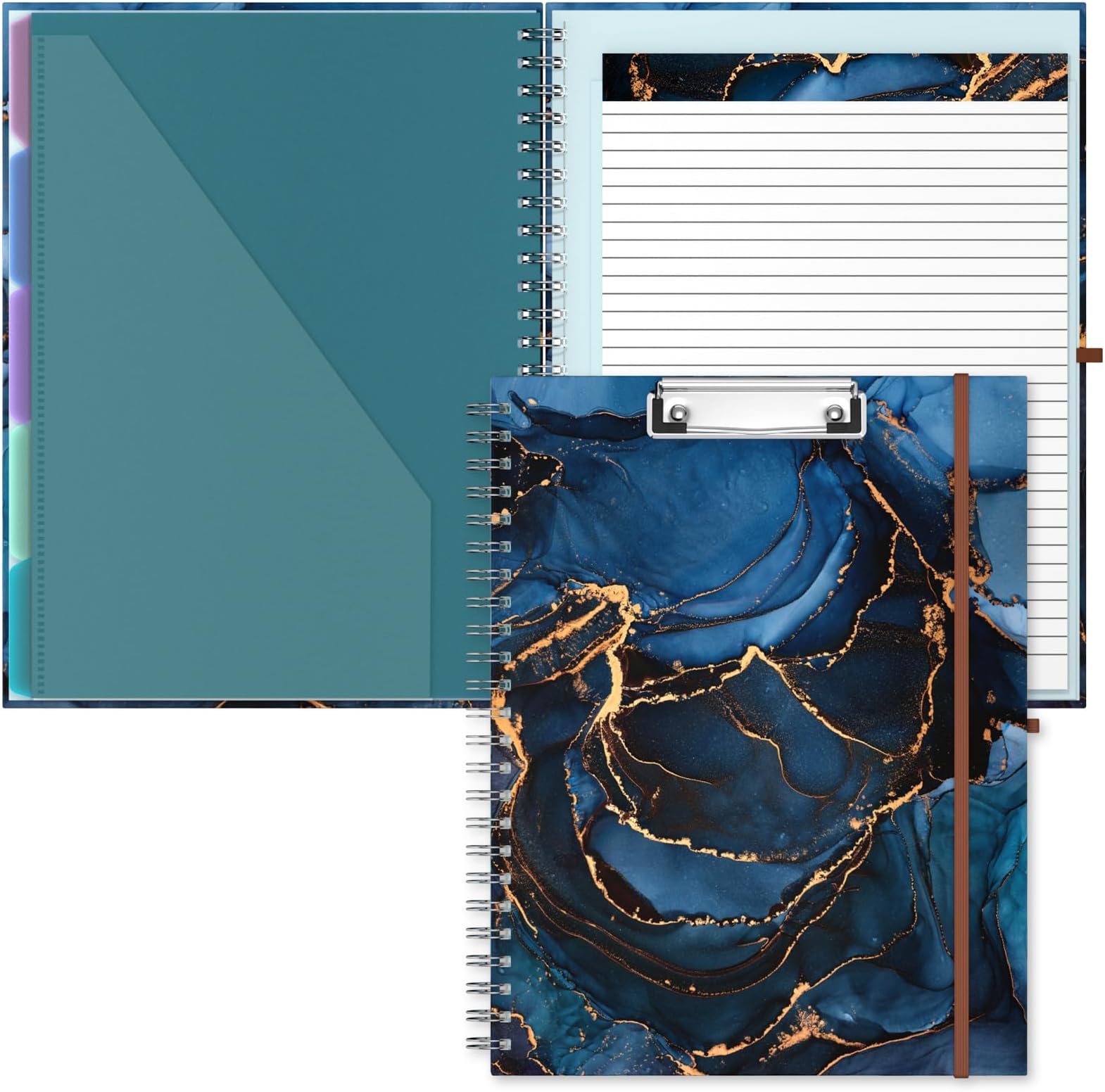 Amazon.com : Hongri Clipboard Folio with Refillable Lined Notepad ...