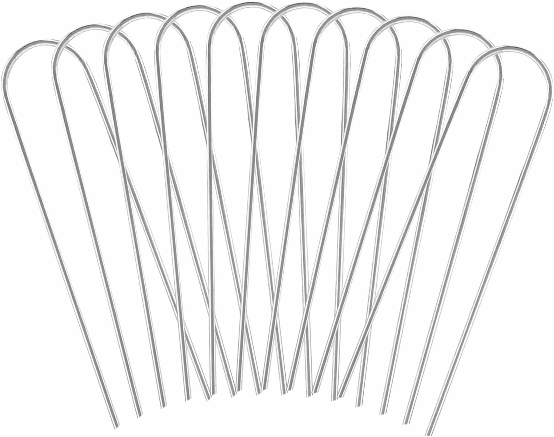 COONE Garden Pegs, U shaped Ground Anchors Stakes Pins Spikes for ...
