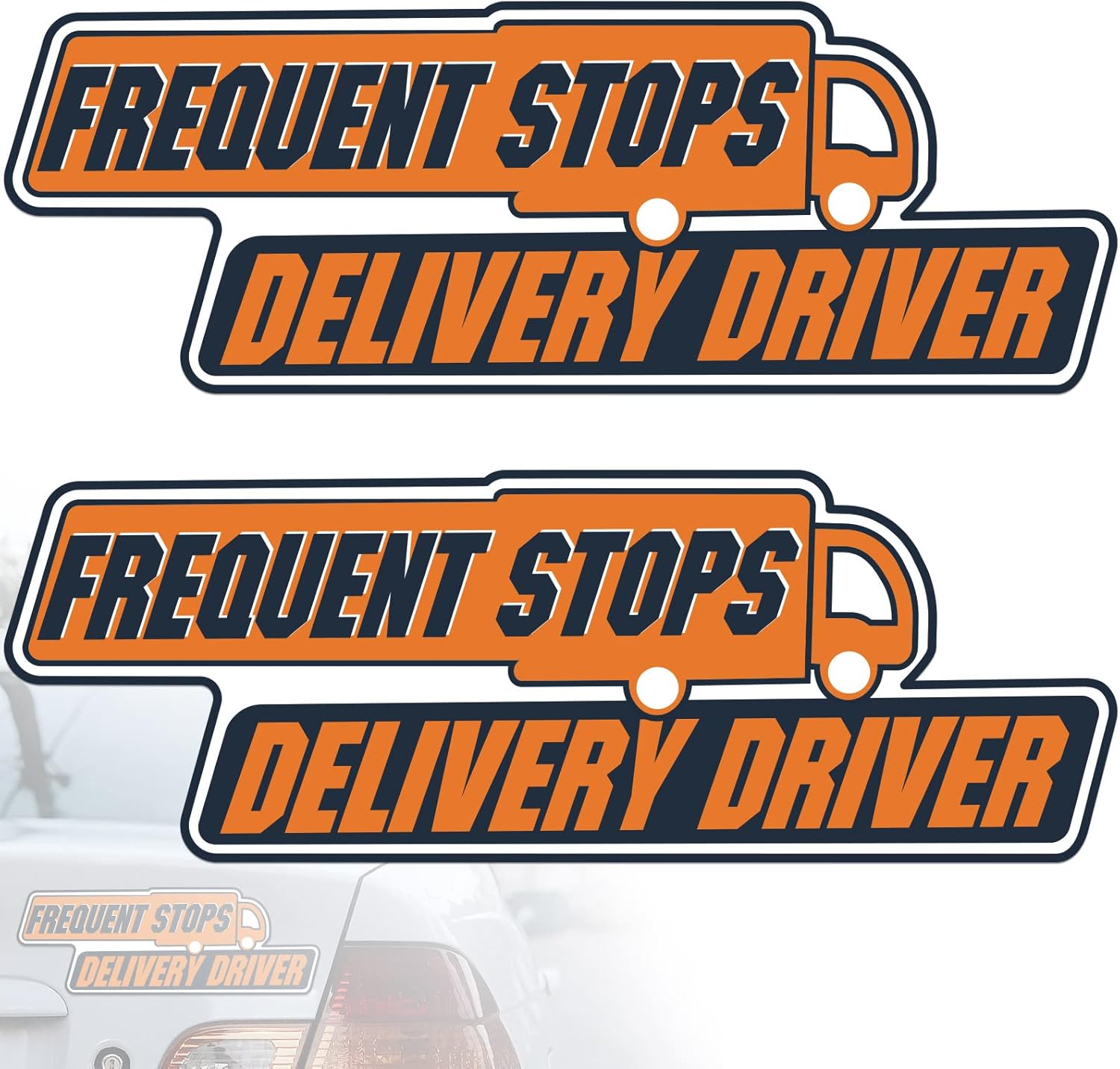 Amazon.com: 2 Pack Frequent Stops Car Magnets - Strong Magnetic ...
