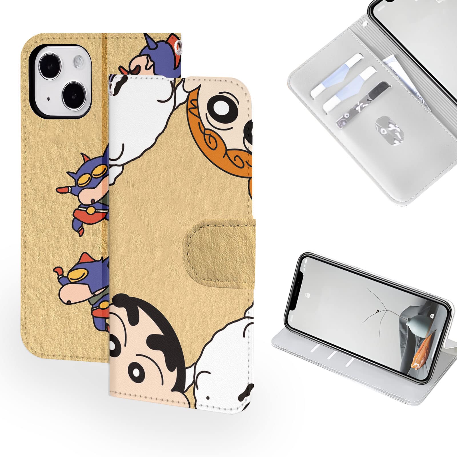 クレヨンしんちゃん\u0026ラスカル 手帳型マルチスマホケース | hibiku shop 【限定品】クレヨンしんちゃん 手帳型 ...