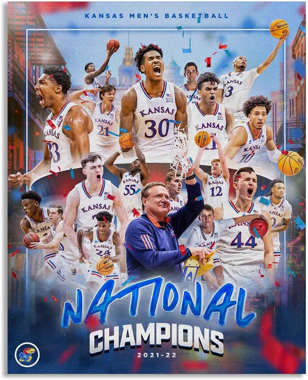 Amazon.com: 2022 Kansas Jayhawks Men's Basketball National Champions ...